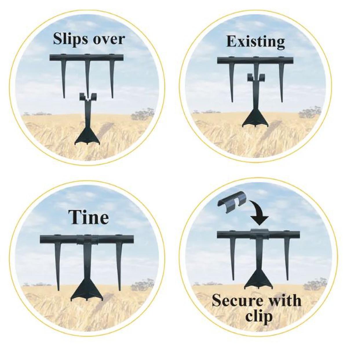 Duck Foot ® Paddle Tyne, DF3PT | 40FT, 6 Batt Reels |MD, CIH, JD, NH ...