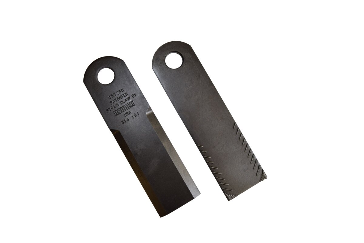 Kondex Straw Claw Chopper Blades | Flat, Kit of 8 Blades | Suits John Deere